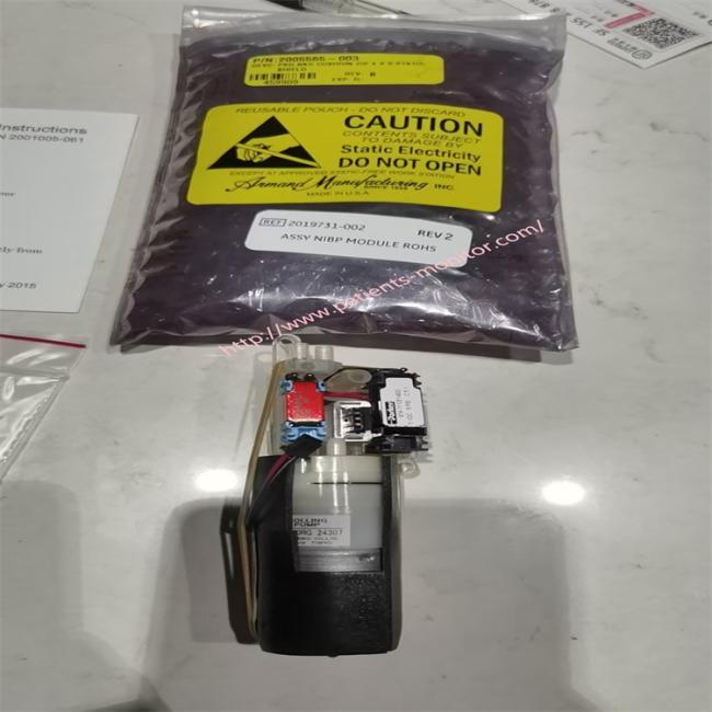 GE PDM NiBP Assembly with Manifold & Hose - Front View