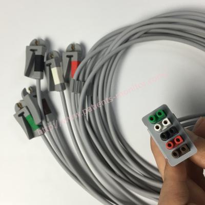 China REF 414556-002 GE CareFusion Multi Link ECG Leadwire Replaceable Set 5- Lead Grabber AHA 130CM Replace 412681-002 for sale