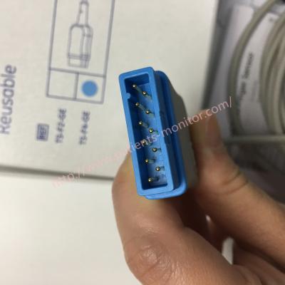 China TS-F4-GE GE Datex Ohmeda TruSignal Spo2 Finger Sensor Reusable 13ft Length for sale