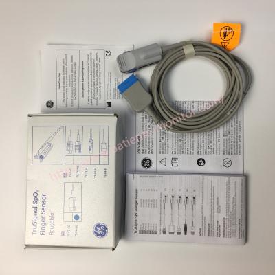 China TS-F4-GE GE Datex Ohmeda TruSignal Spo2 Finger Sensor Reusable 13ft Length for sale