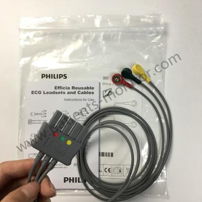 에피치아 재사용할 수 있는 ECG 케이블과 리드세트 3-는 갑작스러운 IEC REF 989803160681을 이끕니다
