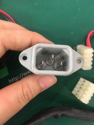 China GE Marquette Cardioserv Defibrillator Machine Parts Mains Plug Connector Power Cord  3 Wires 915 417 95 for sale