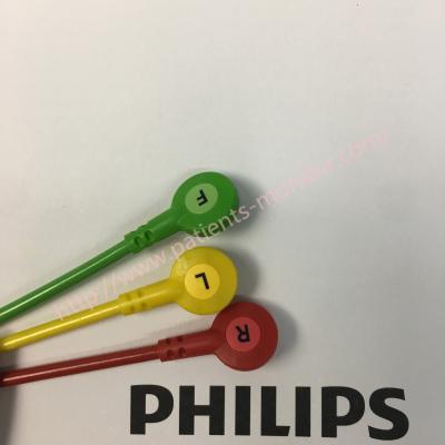 China M1674A 989803145121 PHiliph ECG Lead Set 3 Leadset Snap IEC ICU Replacement for sale