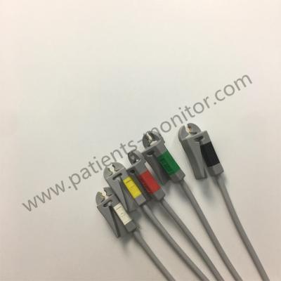 China Multi Link ECG Machine Parts Lead Wire Cable 5- Lead Grabber 74cm 29 In IEC 414556-003 For GE Patient Monitor Module for sale