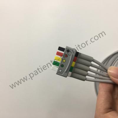 China Multi Link ECG Machine Parts Lead Wire Cable 5- Lead Grabber 74cm 29 In IEC 414556-003 For GE Patient Monitor Module for sale