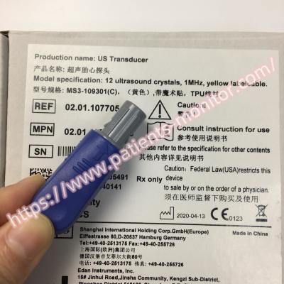 Китай Двойник зонда датчика Edan F9 США прорезает 6 Pin желтые 2.5m TPU IPX8 PN MS3-109301 (c) продается