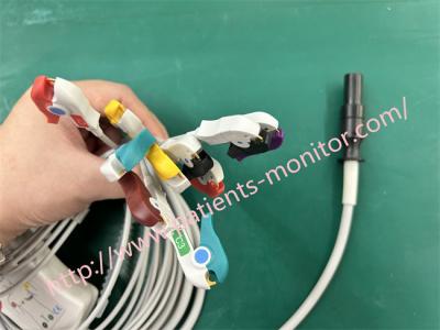 China IEC Patient Cable 10 Strand Clamp For Mortara Q-Stress 60-00186-01 Compatible With 10 Lead EKG Cable Colorful Grabb for sale