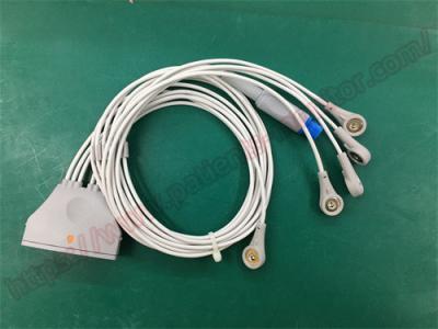 China PHiliph ECG Lead Wire DLP-011-05 IntelliVue MX40 Patient Monitor ECG 5 Lead Buckle AAMI+Spo2 for sale