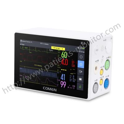 China COMEN K1 Patient Monitor Machine Multi-parameter Include NIBP IBP ECG SpO2 Temp Portable Medical Equipment for sale