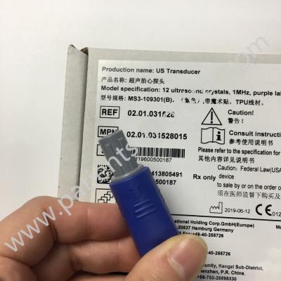 Cina EDAN US Transducer MS3-109301 ((B) 12 cristalli ad ultrasuoni 1MHz viola REF#02.01.031528 Per F9 e F9 Express in vendita