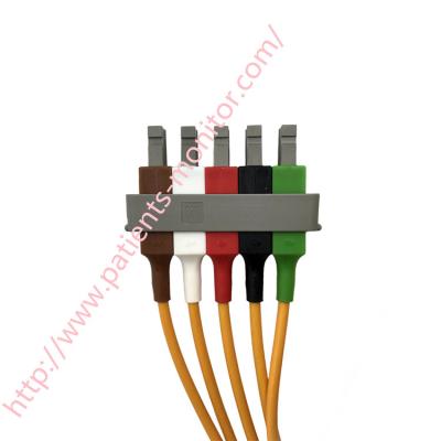 China Philipph M1621A ECG EKG Safety Cable 5-Lead Sets Grabbers 989803104501 110V—240v AC Input Voltage Rate DHL Delivery Method for sale