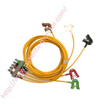 China Philipph M1621A ECG EKG Safety Cable 5-Lead Sets Grabbers 989803104501 110V—240v AC Input Voltage Rate DHL Delivery Method for sale