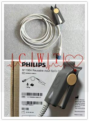 China Bedside Patient Monitor Accessories M1196A 3m Reusable Spo2 Sensor for sale