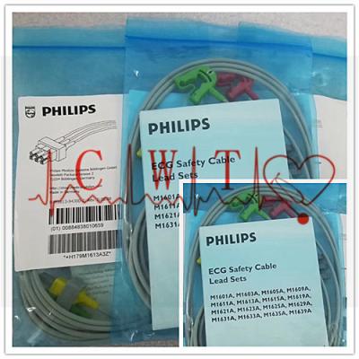 China Ward ECG Machine Parts PHiliph M1613A Ecg Cables And Leadwires for sale
