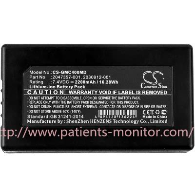 China Van de Vervangingsdelen van GE MAC400 C3 MAC600 ECG de Batterij Cs-GMC400MD 2047357-001 2030912-001 van CameronSino Te koop