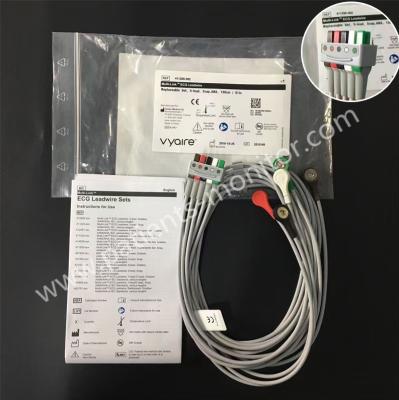 China GE Multi - Link ECG Lead Wire Replaceable Set 5 Lead Snap AHA 130cm 51 In American Standard 4411200-002 for sale