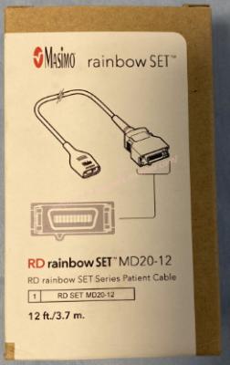 Cina l'arcobaleno di Masima RD degli accessori 4073 del monitor paziente di lunghezza di 3.7m HA MESSO MD20-12 20 Pin Cable 12 piedi 1/scatola in vendita