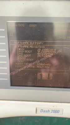 China Refurbished GE DASH2000 Patient Monitor Standard Parameter for sale