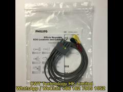 Philips original new Efficia Reusable ECG Leadsets and cables  3-Lead Snap IEC REF 989803160681