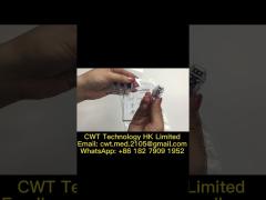 989803166031 piezas de recambio de ECG PHiliph Reusable Electrode Adapter Clear Tab Snap Adapter Ref