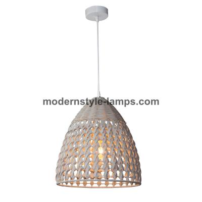 China Light Weight Modern Wood Lamp 2 Years Warranty Rattan Wood Chandelier for sale