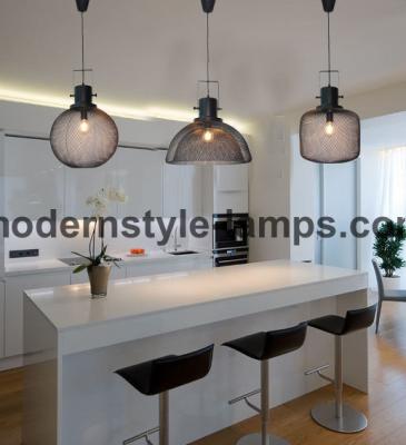 China Black Color Large Metal Pendant Lights , Interior Metal Chandelier 110 - 240V Voltage for sale