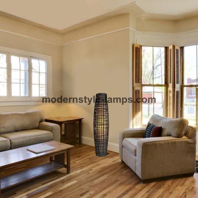 China Fancy Fabric Lampshade Rope Wrapped Pendant Light for sale