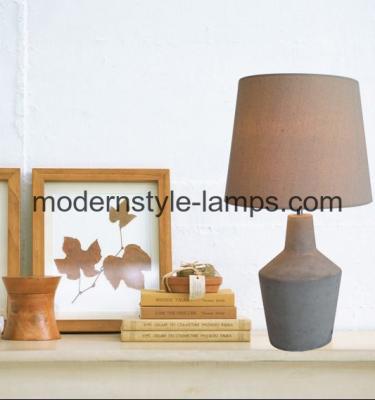 China Energy Saving Cement Table Lamp QH T-11440 For Bedroom And Living Room for sale