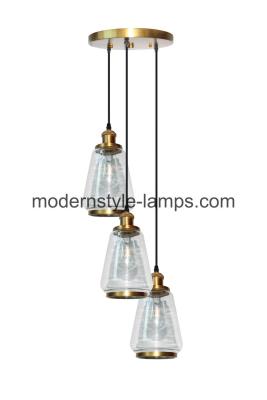 China Elegant Design Glass Hanging Lamps Traditional / Decorative Type Power Saving for sale