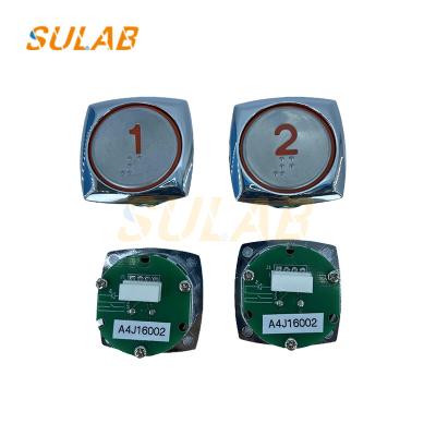 China A4J16002 Hyundai ascensor pulsar el botón de las piezas del ascensor Rojo claro Blanco en venta