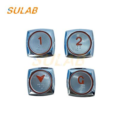 China A4J16002  Hyundai Elevator Push Button Elevator Parts Light Red White for sale
