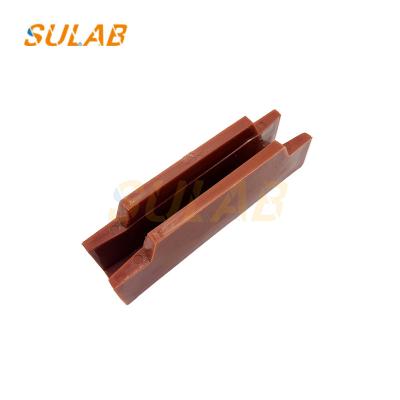 China High Wear Resistance Low Friction Coefficient Shock Absorption Elevator Counterweight Guide Shoe Lining Elevator Spare Parts for sale