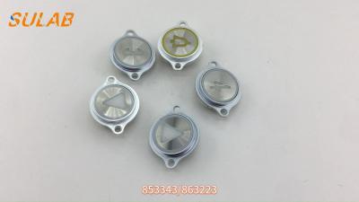 China KONE Elevator Round Push Button With LED Backlight For LOP & COP 32mm Mounting Hole Stainless Steel Faceplate for sale
