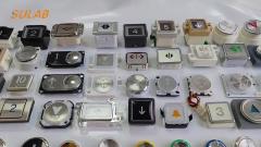 BR32A 32mm Universal Specification Elevator Button with LED Backlight Indicator and Normally Open Mo