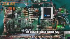 Mitsubishi LHS-1032B Elevator Car Communication PCB, Cabin Button Signal Expansion Board Replacement