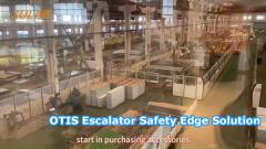 Yellow Plastic Escalator Step Demarcation Strip Safety Warning Edge For OTIS Escalator Spare Part XA