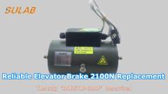 Elevator Traction Machine Electromagnetic Brake 2100N DC 110V Manual Release Safety Braking Spare Pa