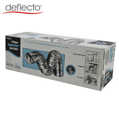China Air Conditioning Accessories 4'' Aluminum Flexible Duct Color Box Printing for sale