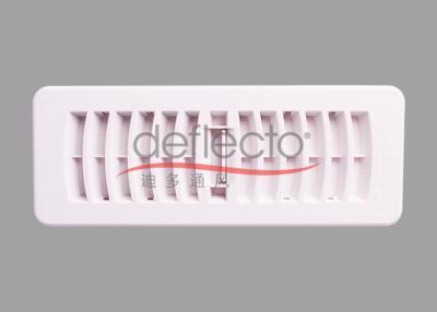 China HVAC Plastic Air Grille Air Conditioning 4'' X 10'' Outlet Hood Wall PP Register for sale