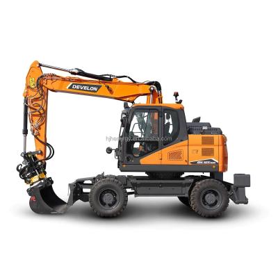 China 0.6m3 Bucket Capacity Second Hand Sany Pw135 5ton Wheel Excavator for Well Digging for sale