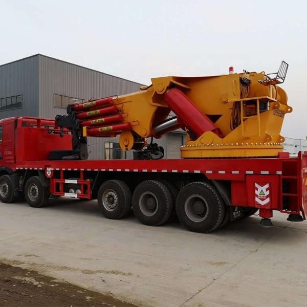 Quality 80t 80 ton Folding Arm Crane for HOWO Truck Maximum Amplitude Angle 80° Direct for sale