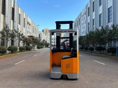 China 15° Maximum Climbing Slope Electric Stacker Forklift for 1Ton 1.5Ton Load Capacity RED for sale