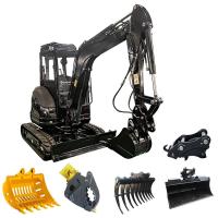 China 3890mm Digging Depth 3.5 Ton Mini Excavator with EPA Yanmar Engine Crawler Digger for sale