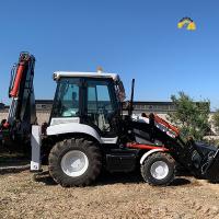 China WZ35-10 Backhoe Loader 0.8m3 Bucket 37kw Diesel Engine Wheel Tractor Excavator for sale