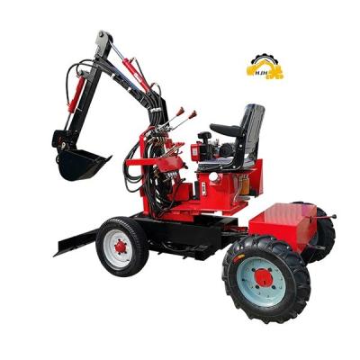 China 20hp 35hp 45hp 60hp 70hp EPA Engine Spider Excavator 5Ton 9Ton 12Ton Digger Mobile Walking Excavator for sale