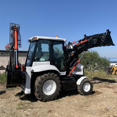 Cina Piccolo mini-trattore da 3,5 tonnellate 110 CV Multifunzionale scavatore escavatore ruota retroescavatore caricatore in vendita