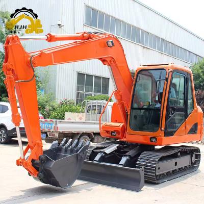 China Maximum Digging Depth 4660mm 8 Ton Chinese Rubber Tracks Excavator With Yanmar Engine for sale