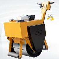 China 0.4 Ton Single Wheel Hand-Held Roller 620mm Drum Diameter Workshop Road Roller for sale