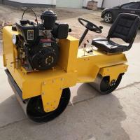China Mini Diesel Compactor Machine 35KN Exciting Force Vibratory Road Roller Smooth Drum 6000kg for sale