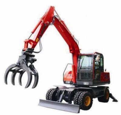 China 8.68 ton Mini Wheel Excavator R390 voor elektrisch systeem neemt gecentraliseerde controle aan Te koop